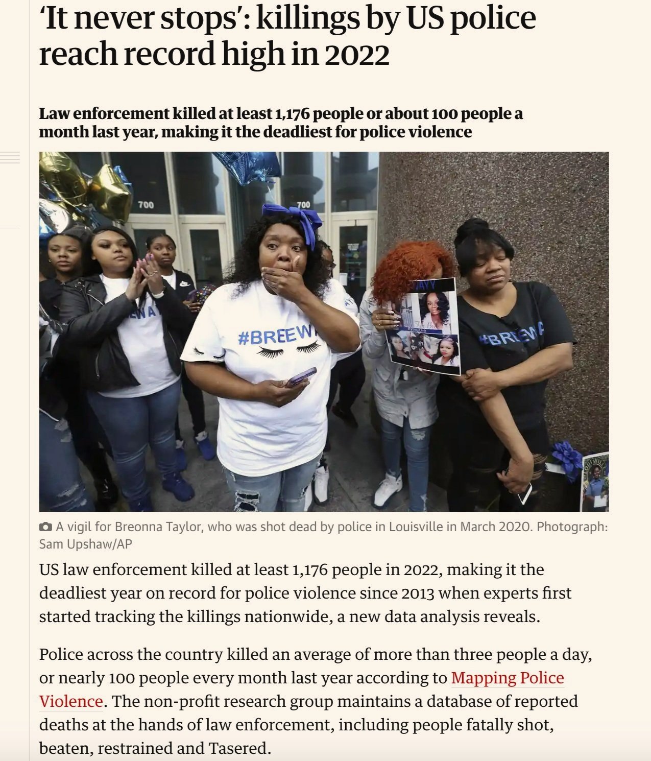Mapping Police Violence
