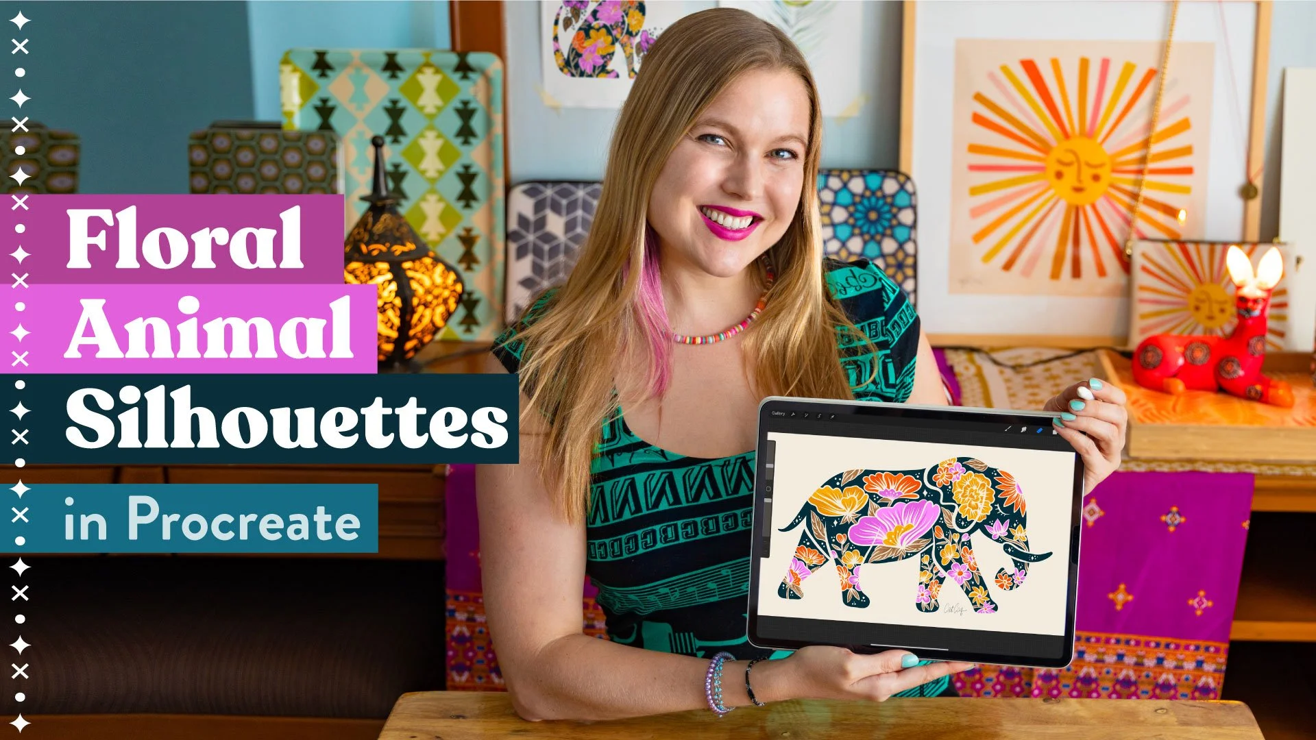 Floral Animal Silhouettes in Procreate — CatCoq