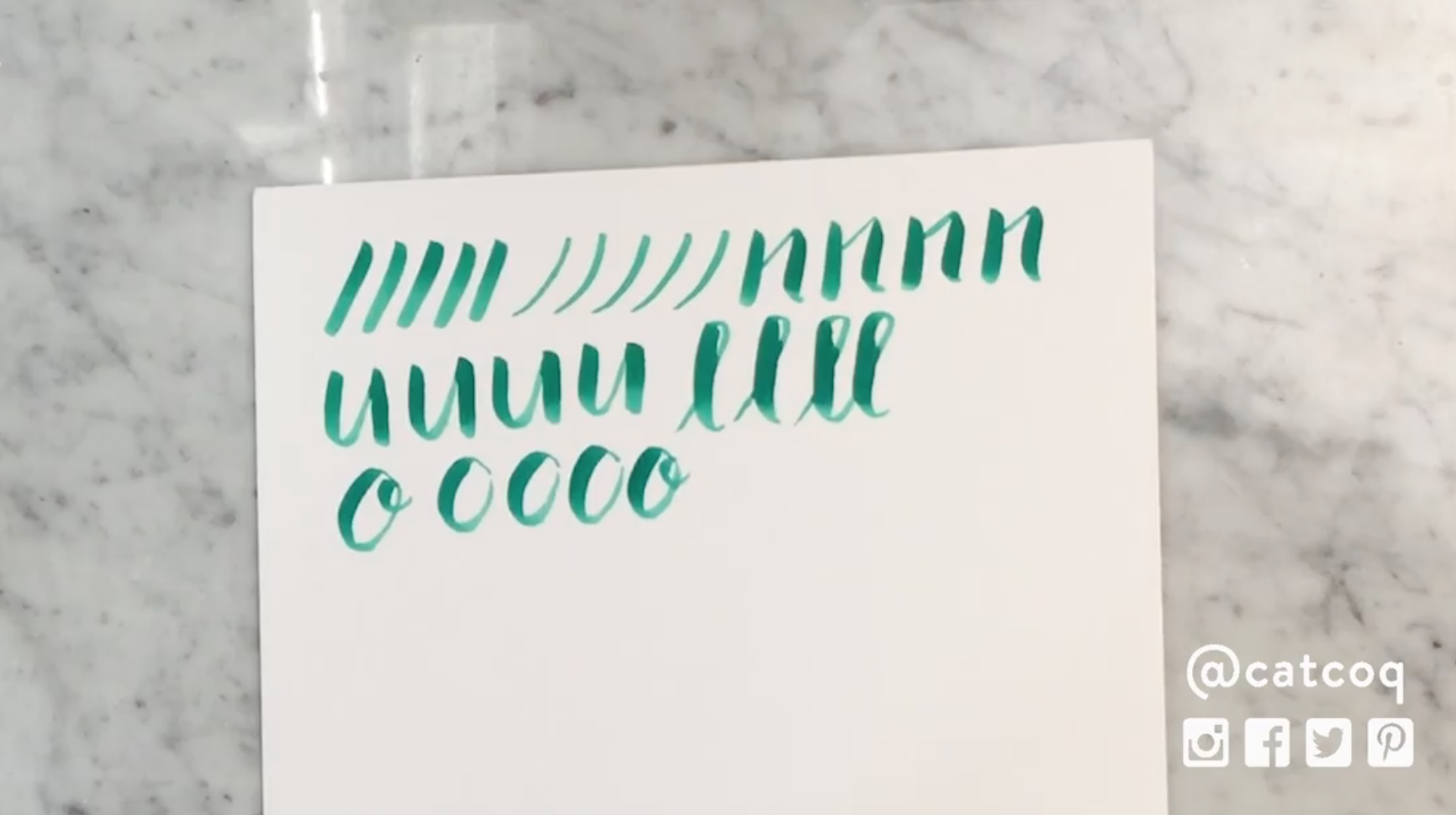Calligraphy and Brush Lettering Basics — CatCoq