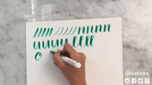 Calligraphy and Brush Lettering Basics — CatCoq