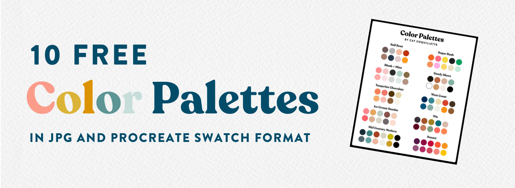 Color Swatch Freebie — Catcoq