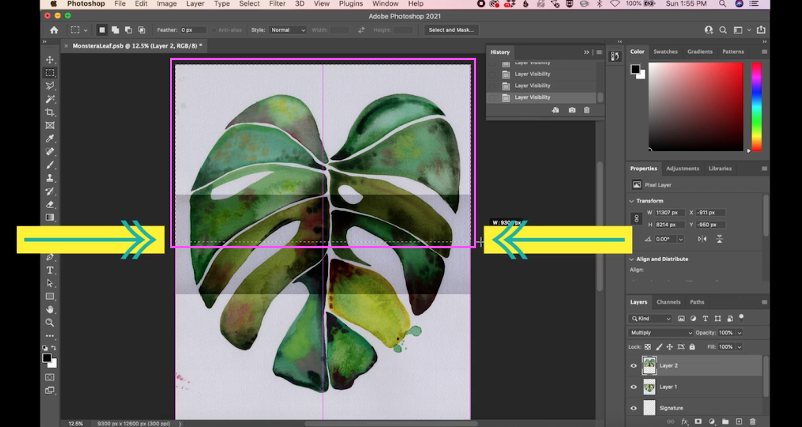 Digitizing Artwork: How to Fuse Two Scans Together in Photoshop — CatCoq