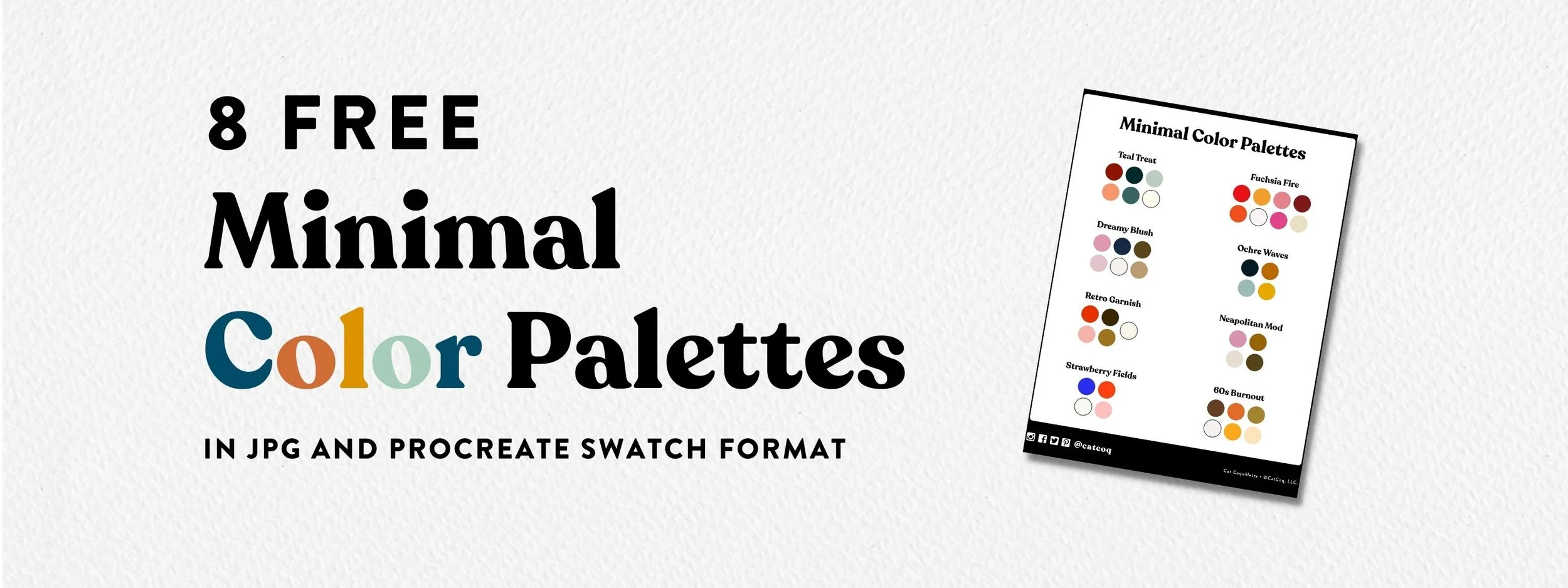 Minimal Color Palette Freebie — CatCoq