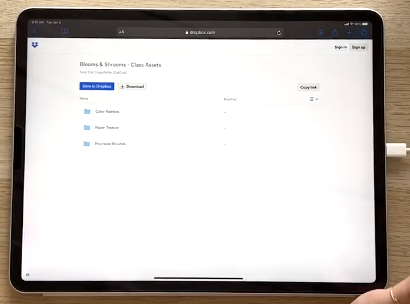 How to Open Downloaded Assets in Procreate — CatCoq