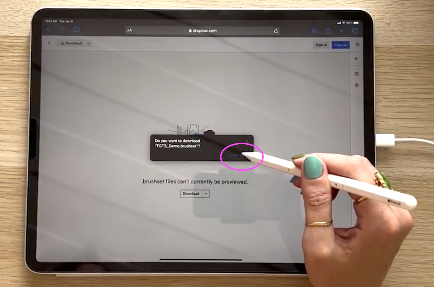 How to Open Downloaded Assets in Procreate — CatCoq