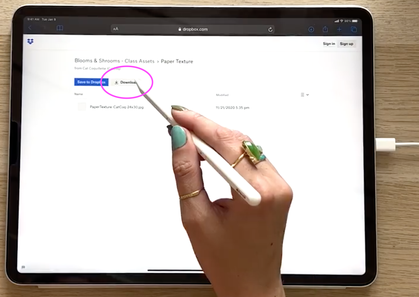 How to Open Downloaded Assets in Procreate — CatCoq