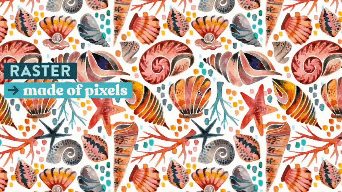 Raster vs. Vector Explained - Which is better for surface design? — CatCoq