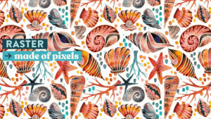 Raster vs. Vector Explained - Which is better for surface design? — CatCoq