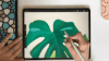 How to Draw a Textured Monstera Leaf in Procreate — CatCoq
