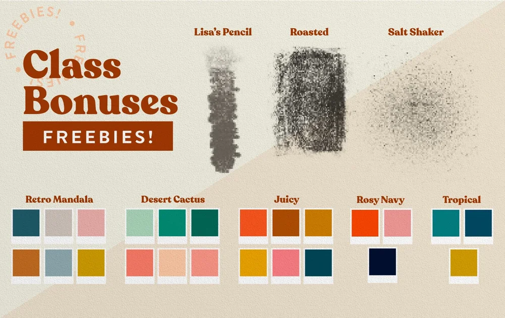 Procreate For Beginners Class Assets — Catcoq