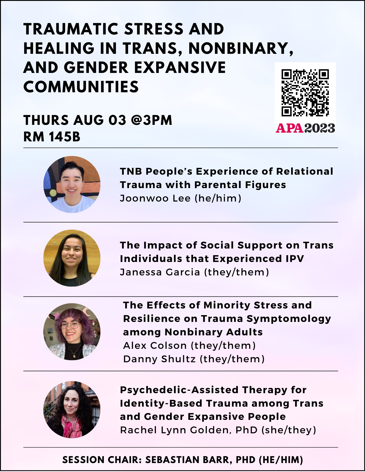 APA 2023 Symposium — Sebastian Barr, PhD
