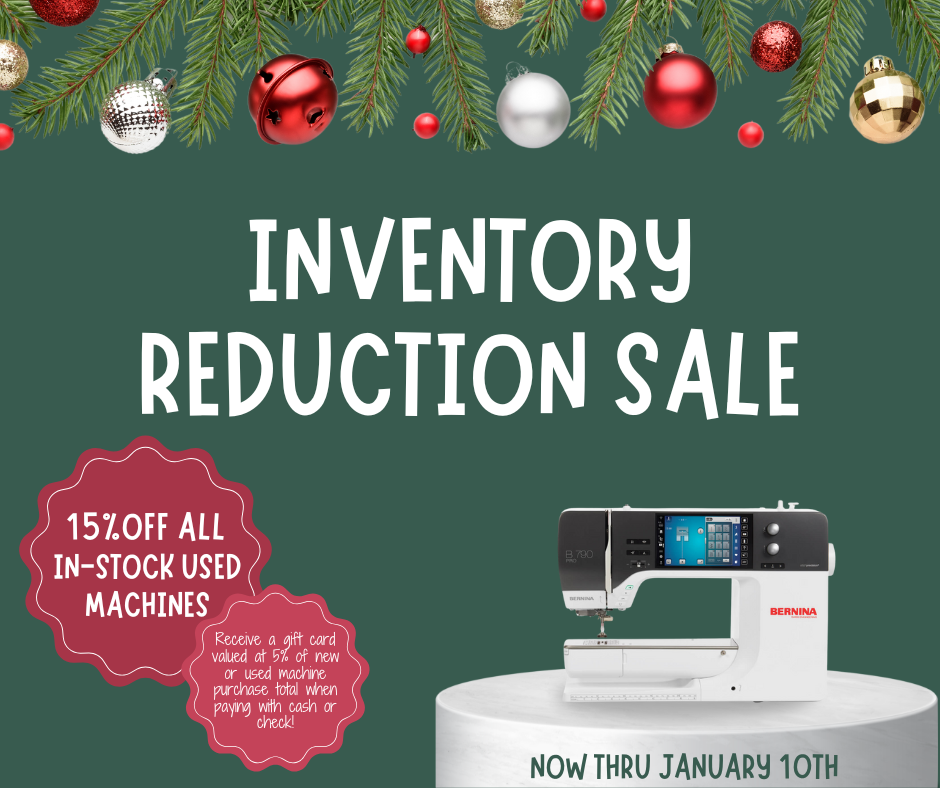 Previously Loved Machine Sale- BERNINA