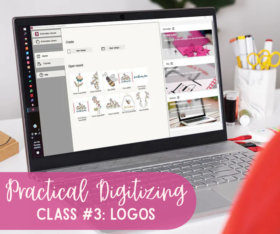 Practical Digitizing - Class #3: Logos- BERNINA
