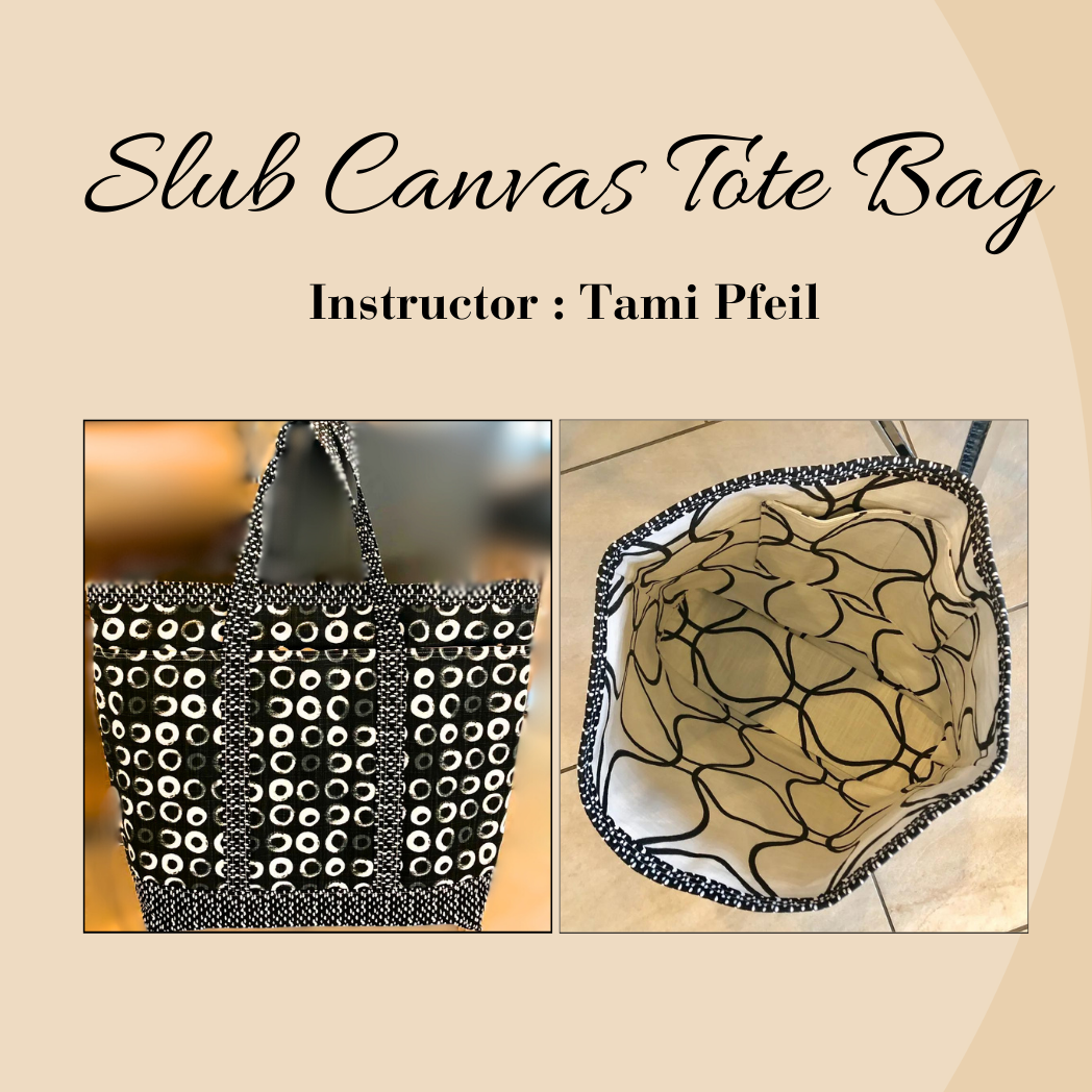 Slub Canvas Tote Bag- BERNINA