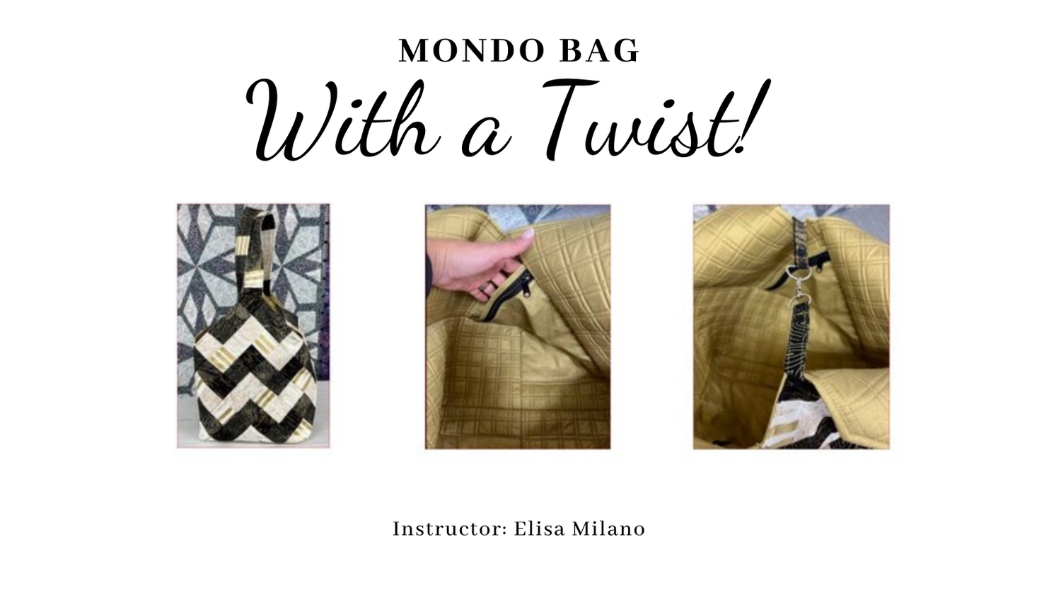 Mondo Bag with a Twist - BERNINA