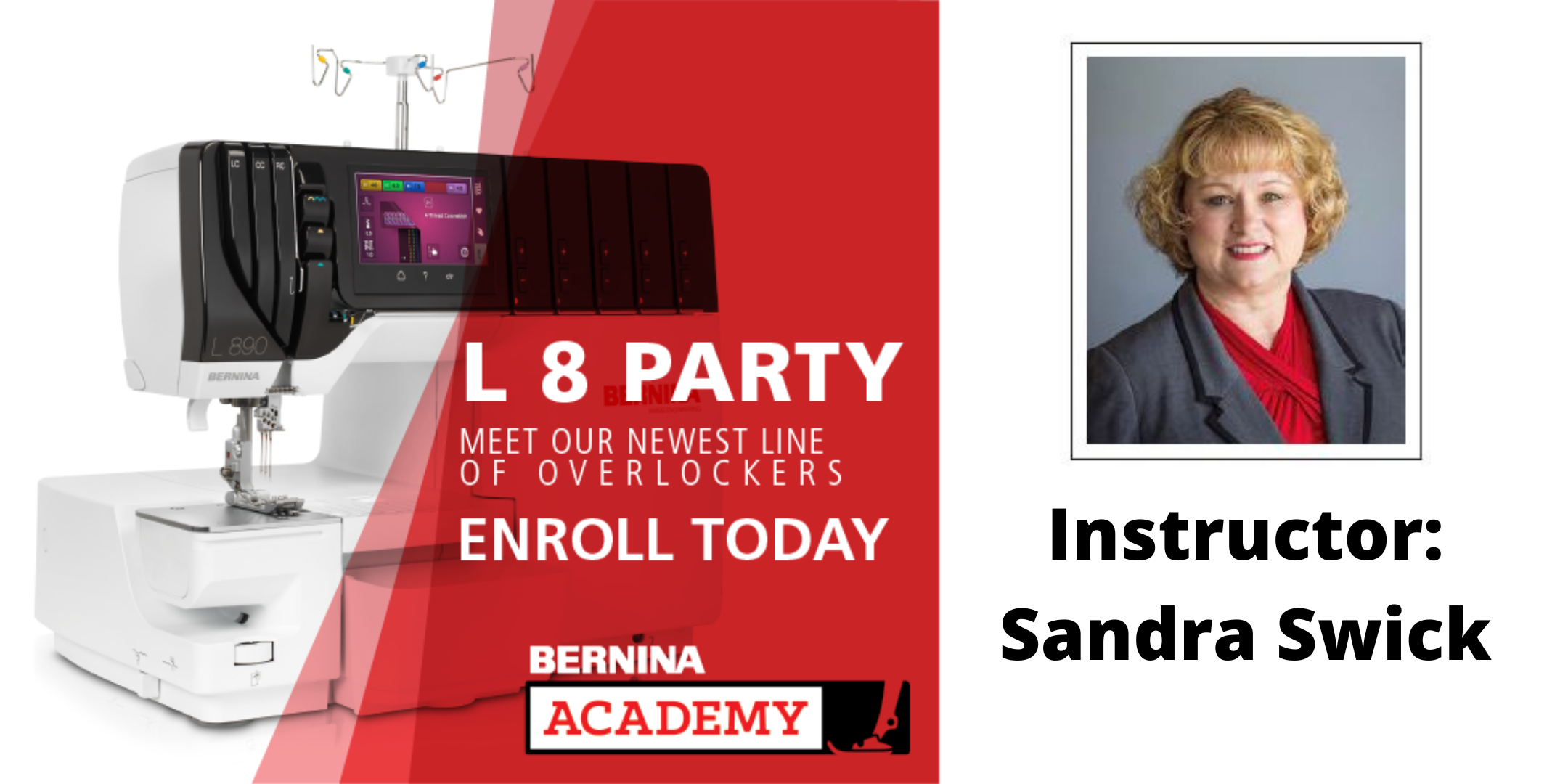 BERNINA L8 Overlocker Party with Sandra Swick- BERNINA