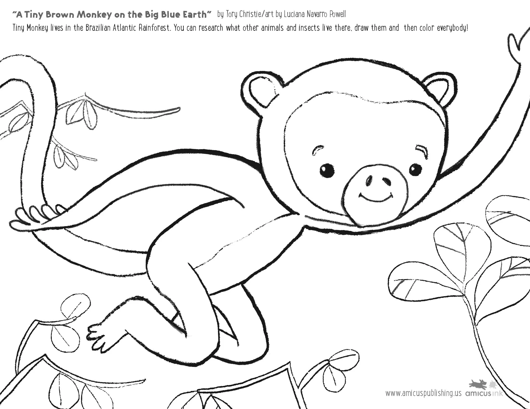 "Tiny Monkey" - right-click on the image to save it to your device and ...