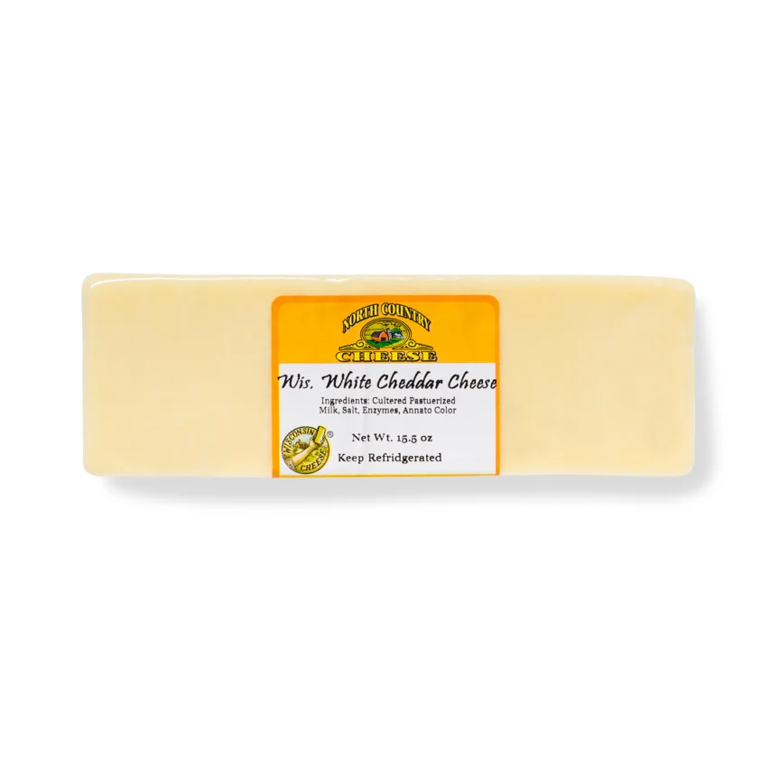 Wisconsin White Cheddar Cheese 15.5oz. — North Country Cheese