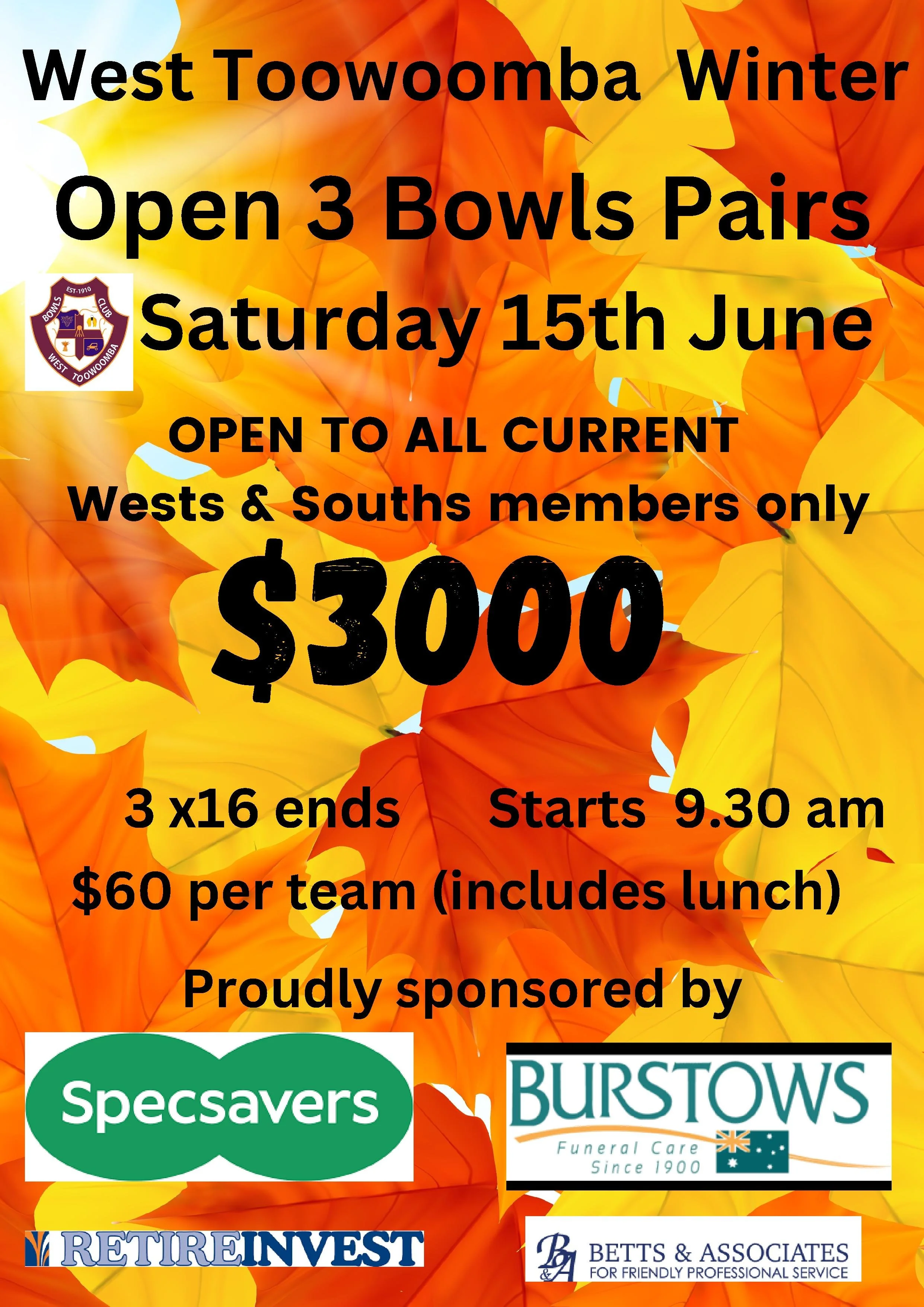West Toowoomba Bowls Club Inc-Weekly Notes