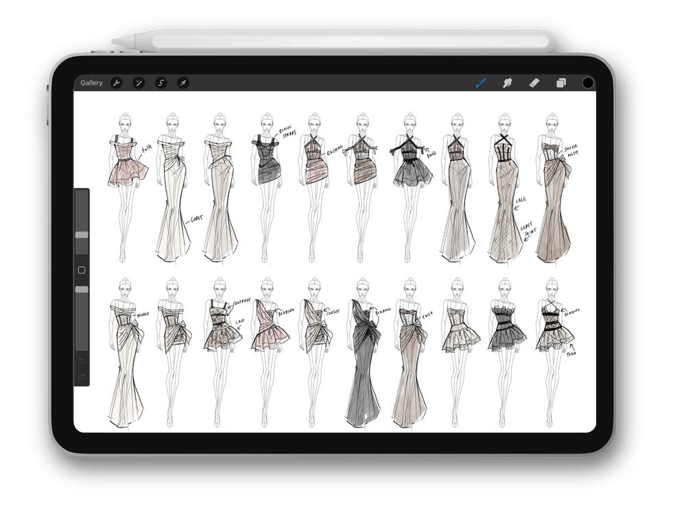 Procreate for Fashion Design Course — amiko simonetti