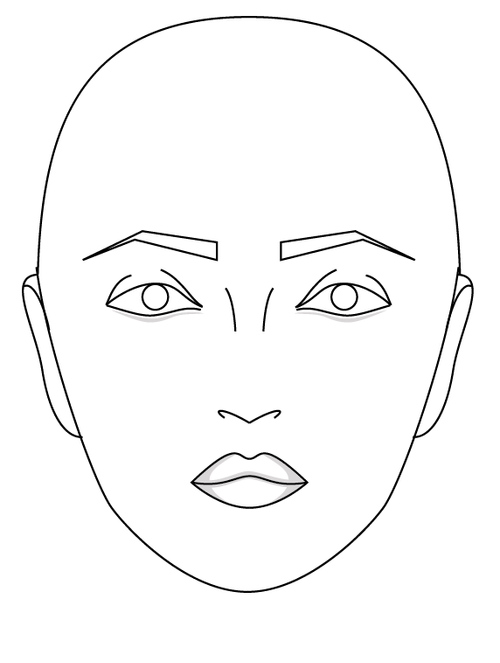 Fashion Sketching: A tutorial on Drawing Makeup on the Face — amiko ...