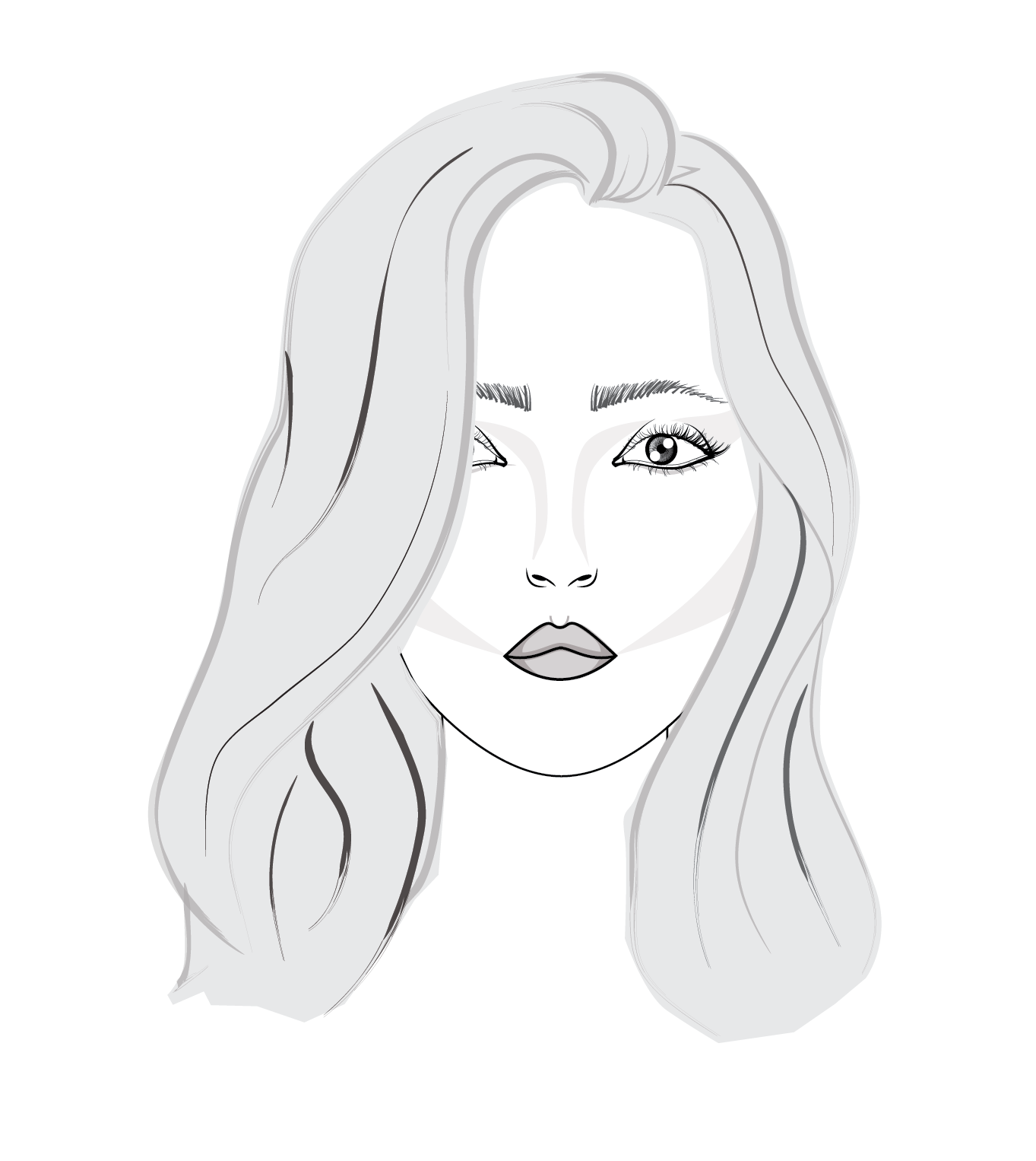 3 Step Tutorial: How to Draw Hair for Fashion Illustration — amiko ...