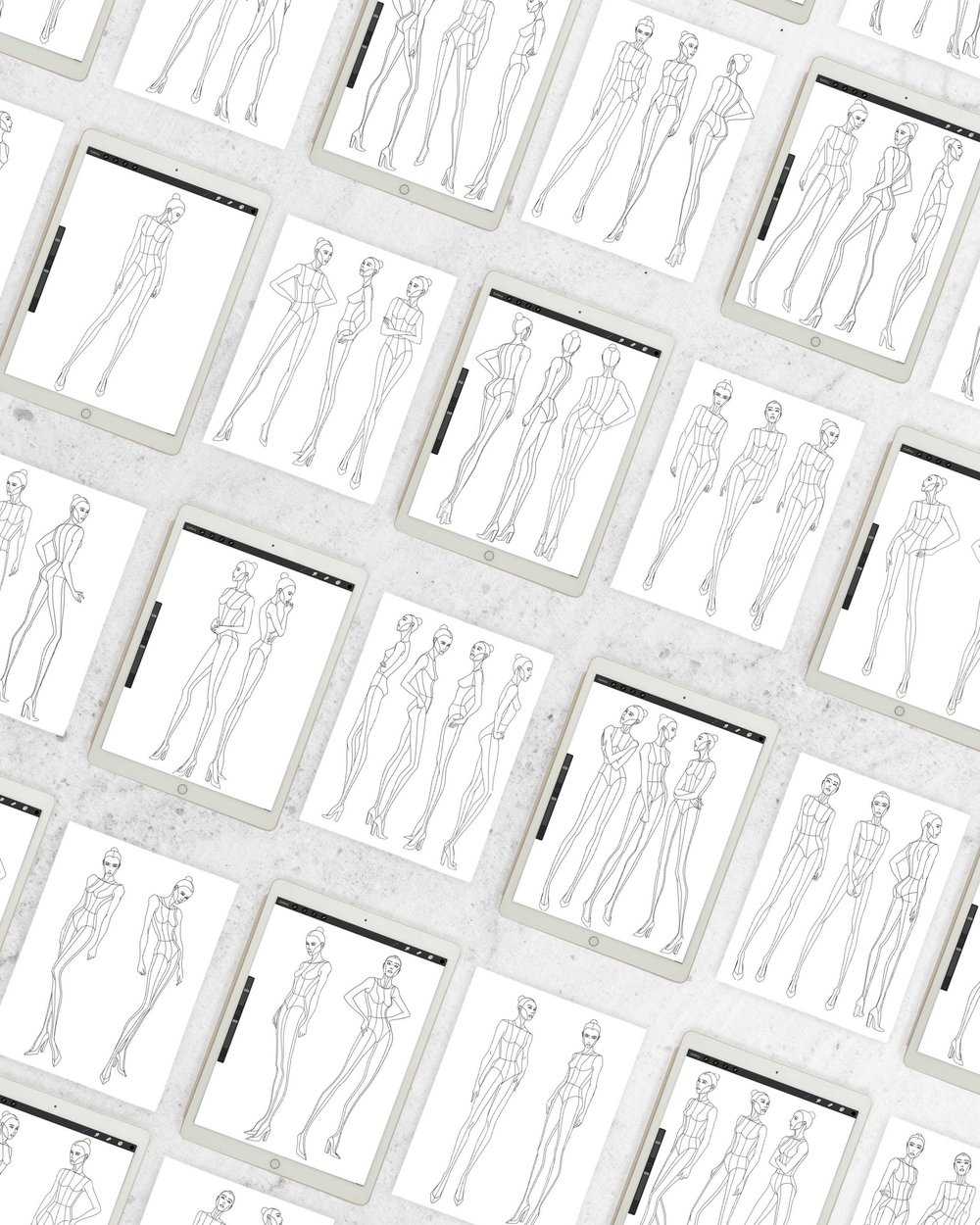 _50+ Dynamic Croquis Templates — amiko simonetti