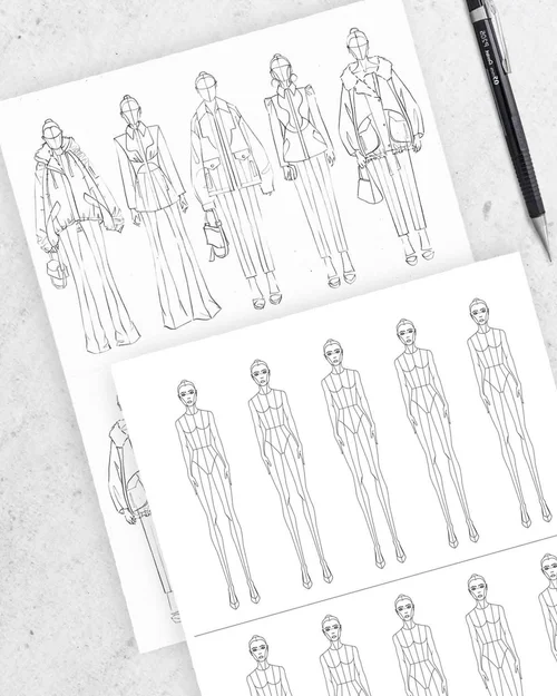 CROQUIS KIT: a collection of fashion figure templates for design and ...