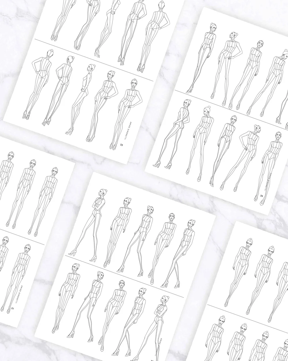 CROQUIS KIT: a collection of fashion figure templates for design and ...