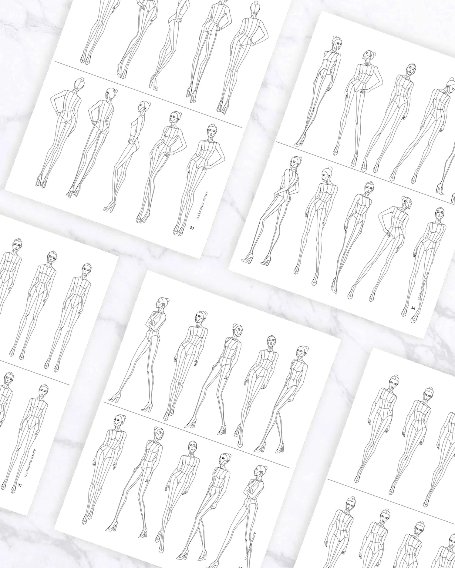 CROQUIS KIT: a collection of fashion figure templates for design and ...