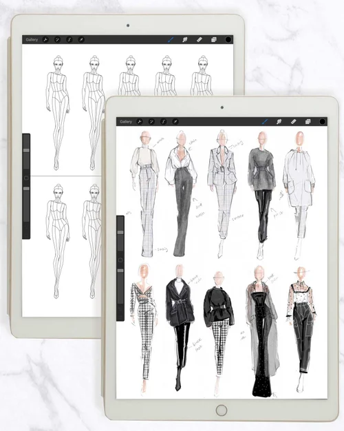 CROQUIS KIT: a collection of fashion figure templates for design and ...