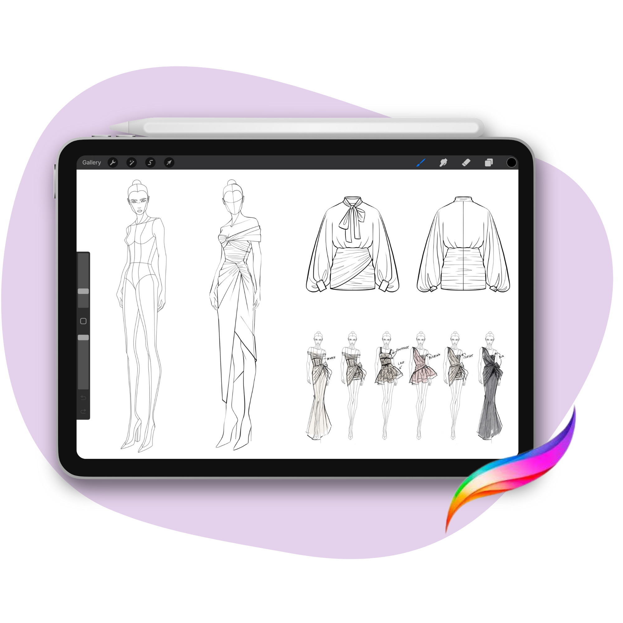 How To Draw Dress Designs On Computer