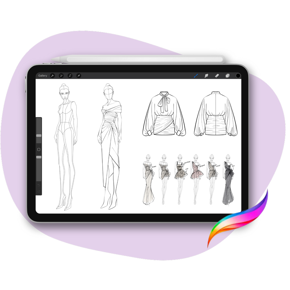 Procreate for Fashion Design Course — amiko simonetti
