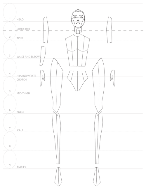 Drawing Fashion Figures—Day 2: Methods for Constructing Poses — amiko ...