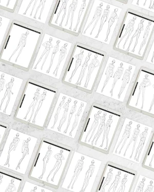 CROQUIS KIT: a collection of fashion figure templates for design and ...