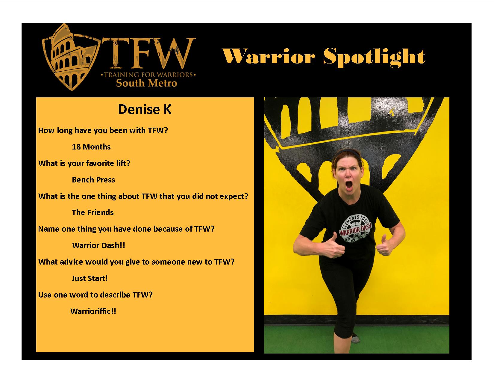 Warrior Spotlight Gallery — TFW South Metro