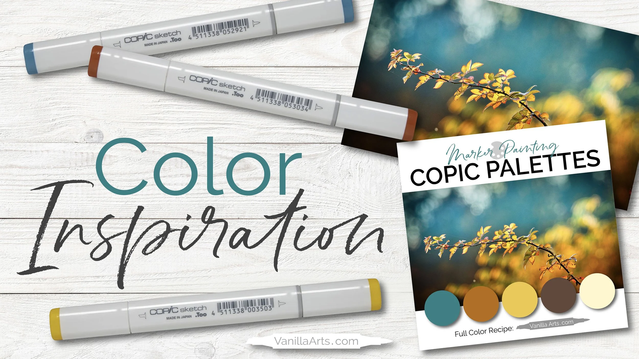 Color Palette: Copic Marker + Colored Pencil Combination (Turquoise ...