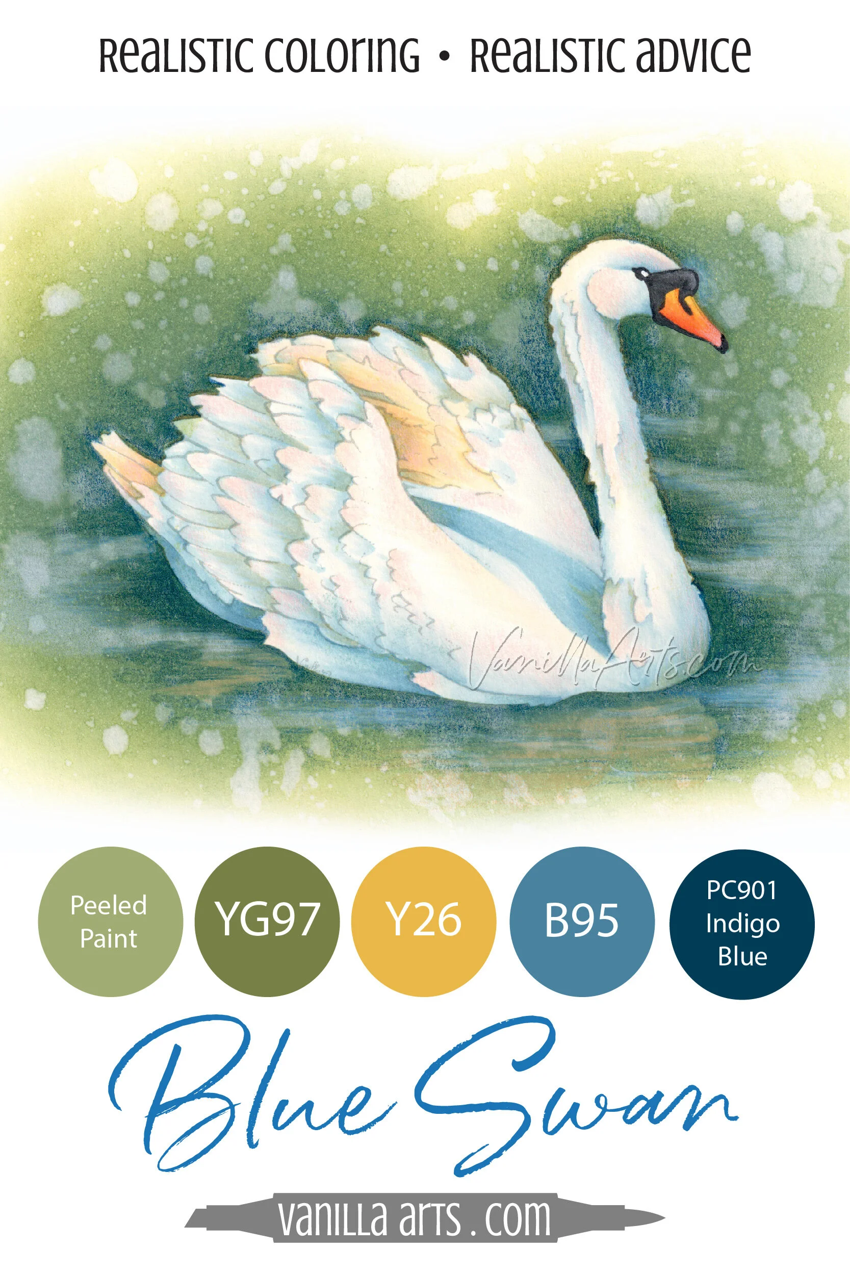 Coloring Tip: How to Color a Smooth Background (why Copic Markers leave ...