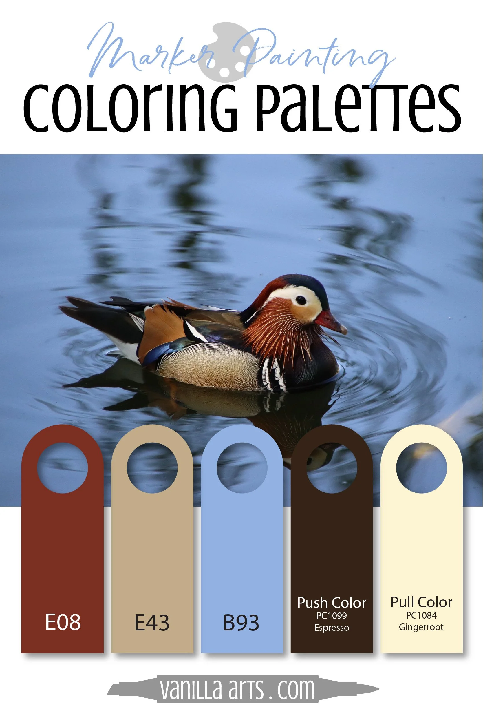Color Palette: Copic Marker + Colored Pencil Combination (Brown, Beige ...