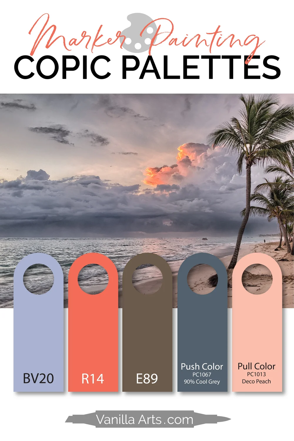 Color Palette: Copic Marker + Colored Pencil Combination (Violet, Red ...