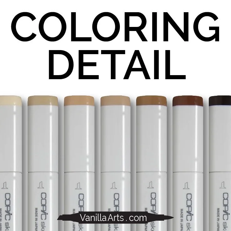 Color Palette: Copic Marker + Colored Pencil Combination (Green, Beige ...