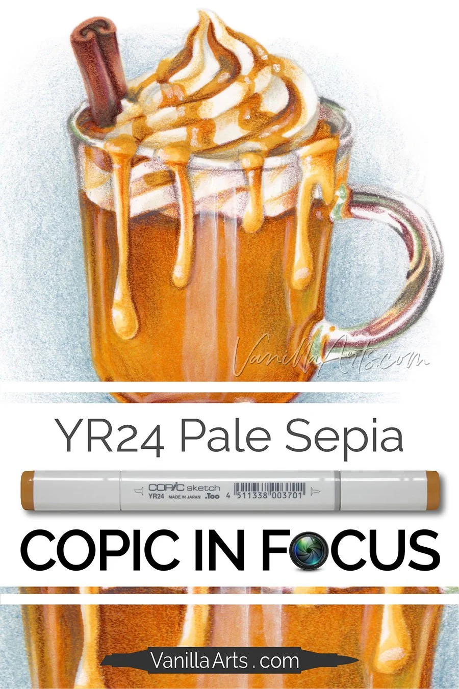 Copic Marker YR24 "Pale Sepia” (Coloring Tips for Golden Yellow ...