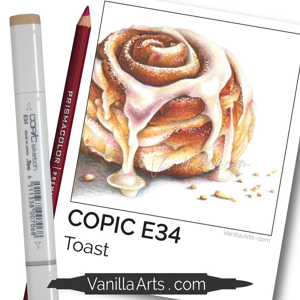 Copic Marker E34: Video Resources for “No More Boring Brown” — Vanilla ...