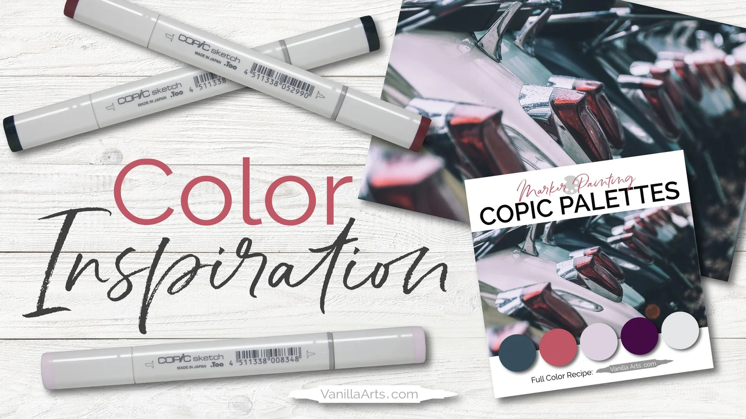 Color Palette: Copic Marker + Colored Pencil Combination (Teal, Red ...