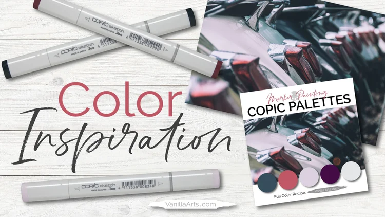 Color Palette: Copic Marker + Colored Pencil Combination (Teal, Red ...
