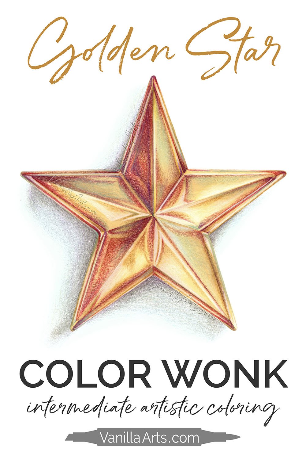 The Secret to Coloring Realistic Gold, Silver, Metals | Markers ...