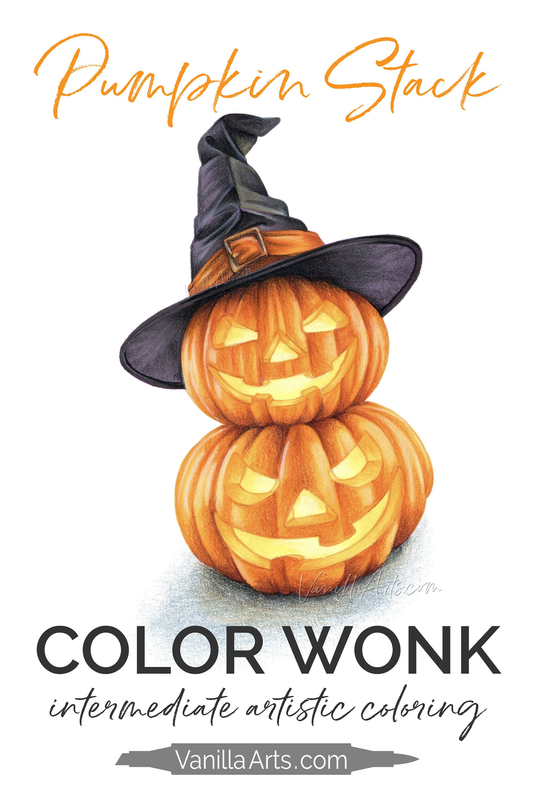 How to Color Glowing Pumpkins without Florescent Markers or Colored ...
