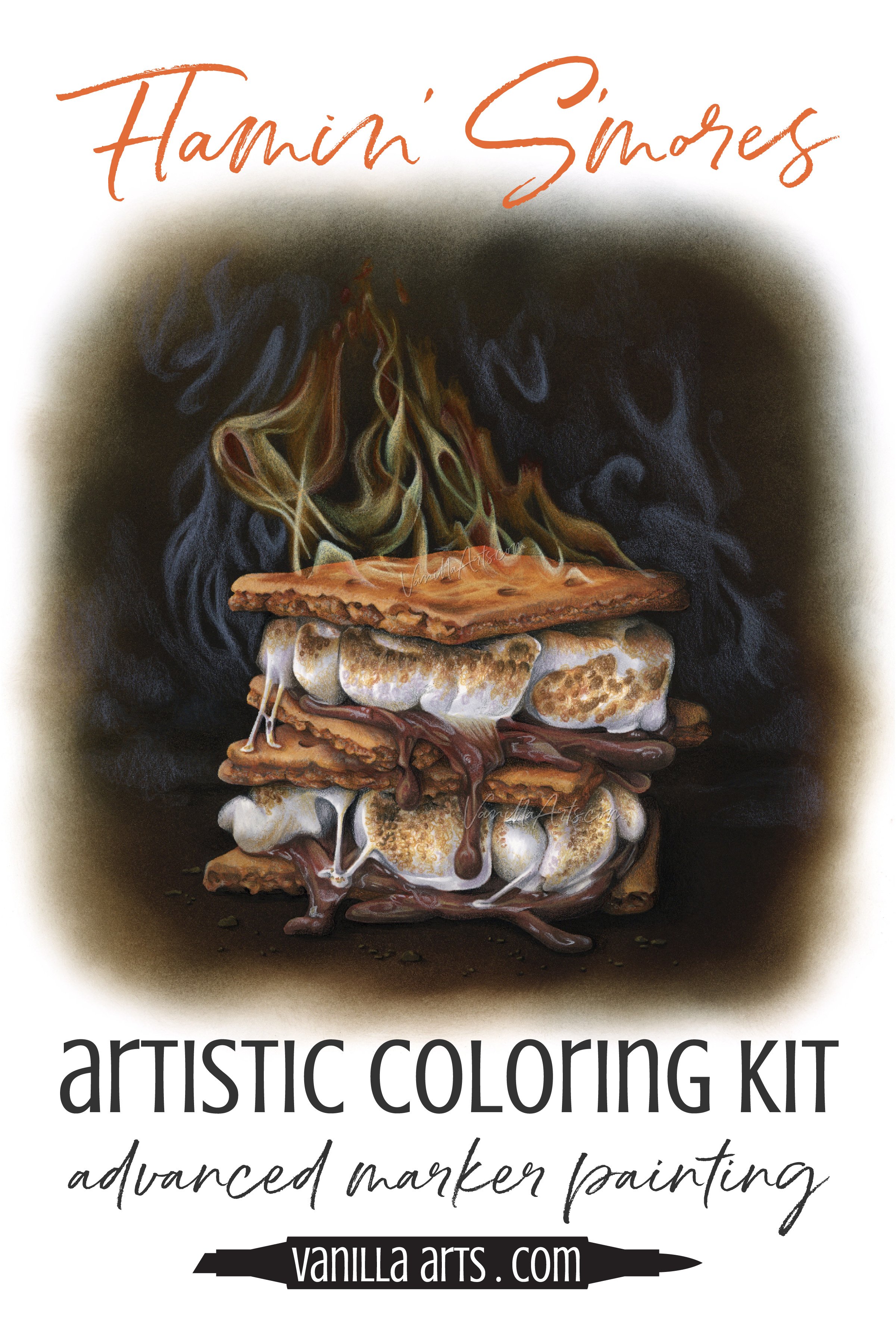 How to Color Realistic Night Scenes with Markers and Colored Pencils ...