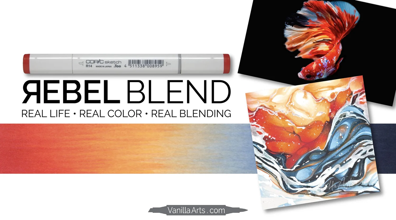Rebel Blending: Break the Copic Marker Blending Rules | Fire Reds ...