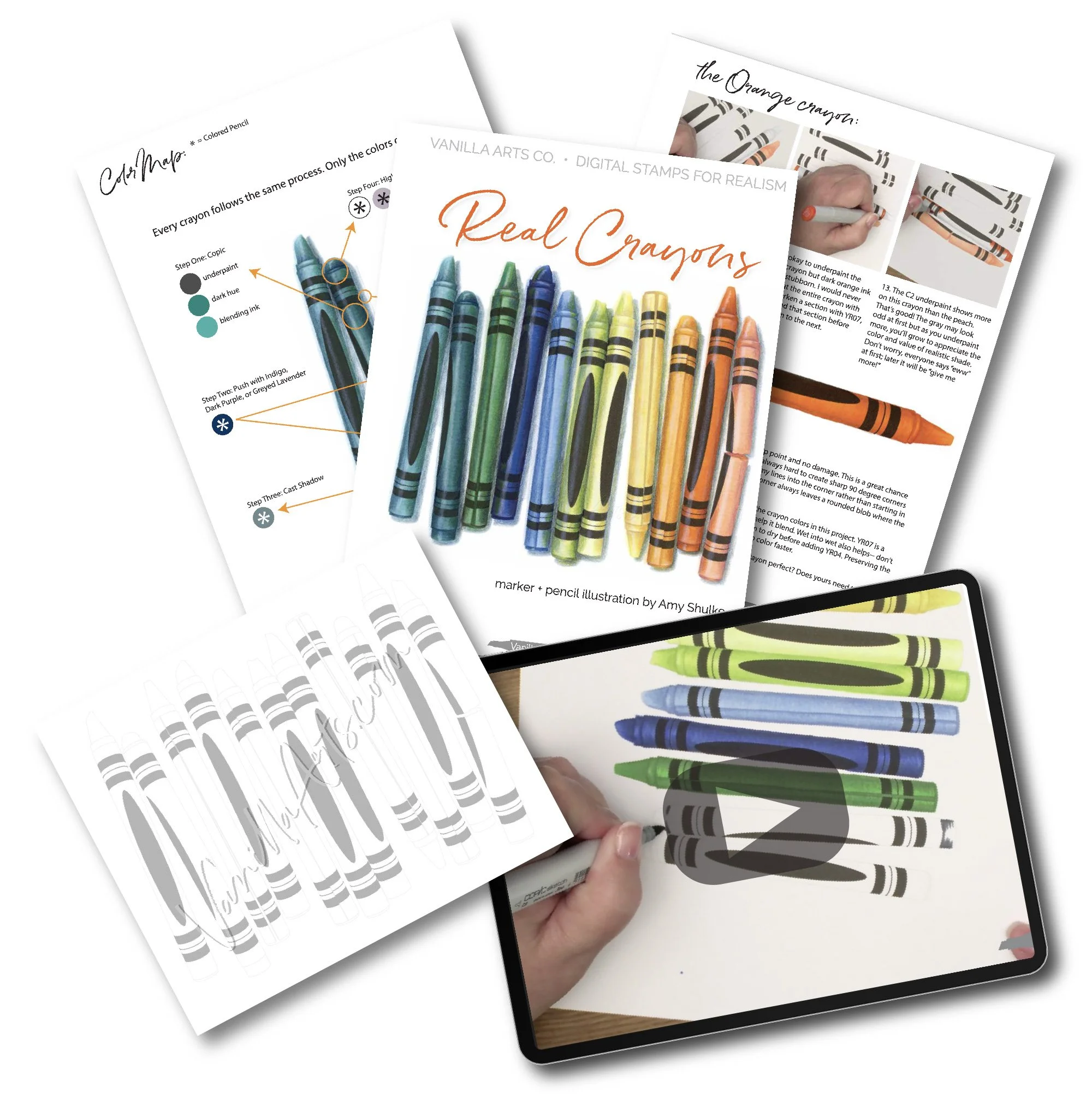 Real Crayons: Intermediate Marker Underpainting Workshop